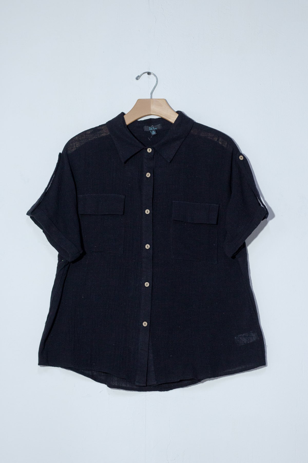 Camisa de algodon lisa – COLETTE CURVE